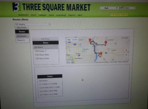 Three Square Market Offers Route Management Feature