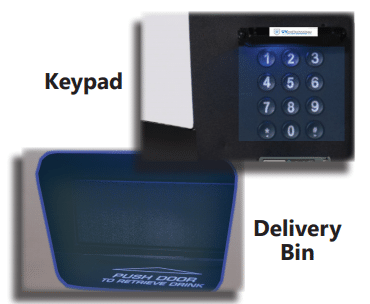 UVend-keypad-deliverybin | VendingConnection.com