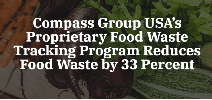 Compass Food Tracking Program Reduces Food Waste
