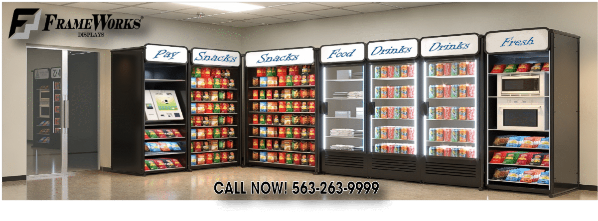 Display Racks For Vending, Micro Market Retail Displays Racks