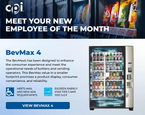 BevMax 4 Glass Front Vendor by CPI