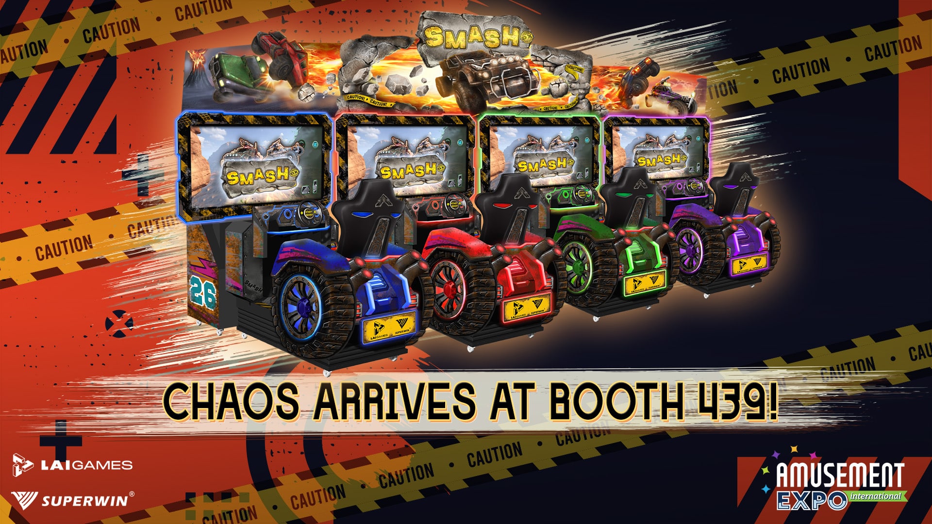 LAI Games Revs Up for Amusement Expo, US Debut of SMASH DX