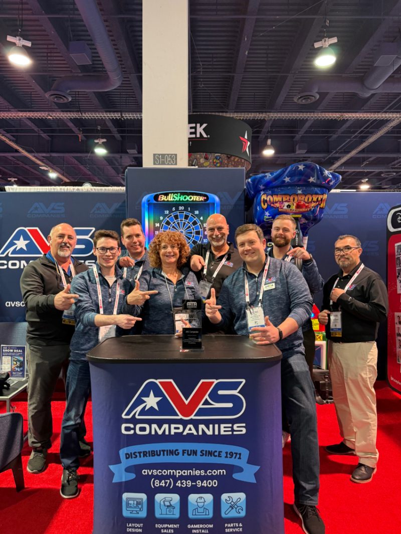 AVS Companies Named AAMA Distributor of the Year at Amusement Expo