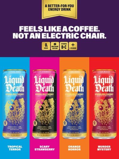 Liquid Death Announces Sparkling Energy, a Better-For-You Energy Drink ...