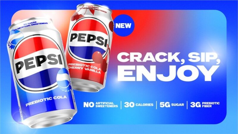 PepsiCo Launches Prebiotic Cola, But Still Tastes Like Pepsi