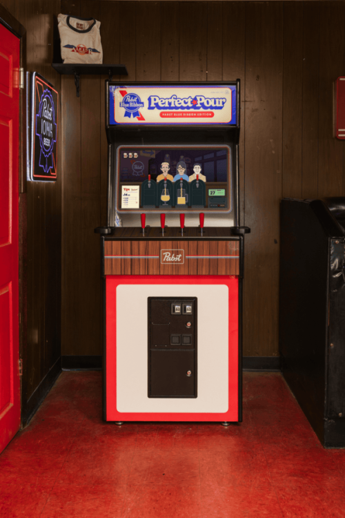 DSM Arcade Begins Shipping Perfect Pour: Pabst Blue Ribbon Edition